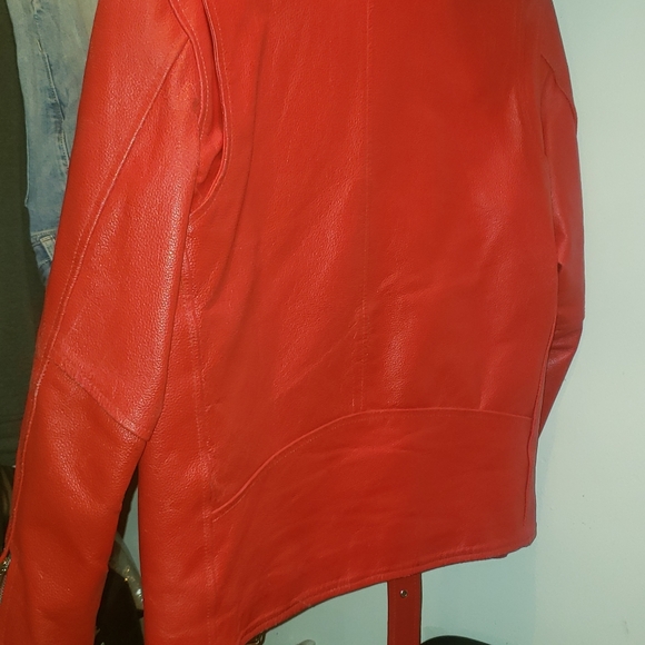 Reclaimed Vintage | Jackets & Coats | Vintage Red Leather Jacket | Poshmark